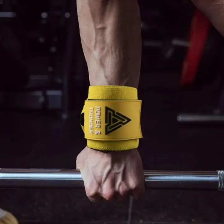 High Elastic Bench Press Fitness Wrist Wraps Anti-slip Weightlifting ...