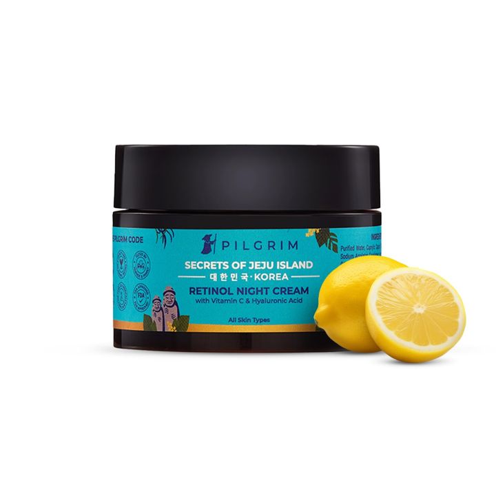 Pilgrim Korean Retinol Anti Aging Night Cream with Hyaluronic Acid ...