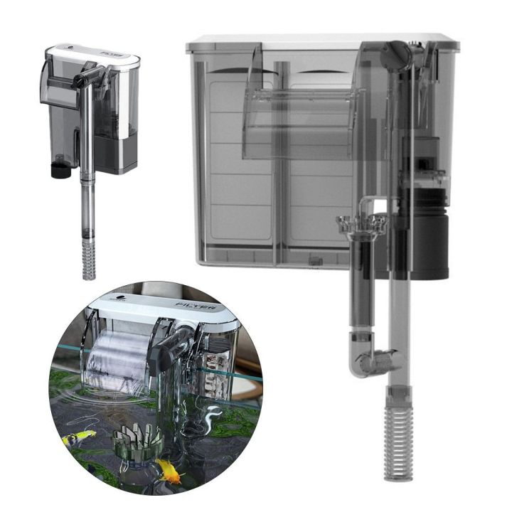 Durable waterfall Fish tank filter wall-mounted Built-in Waterfall ...