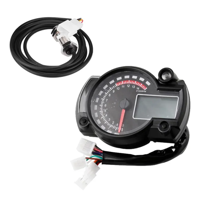 Motorcycle Universal Digital Tachometer 14000RPM Tachometer Digital ...