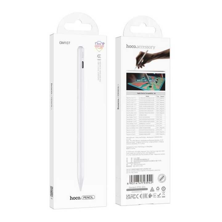 hoco GM107 Smooth Series Magnetic Rechargeable Capacitive Pen For iPad ...