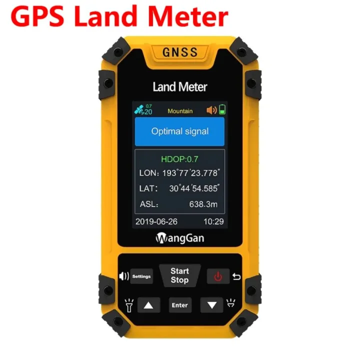 Professional Color Screen Area Measurement GPS Land Meter Surveying ...