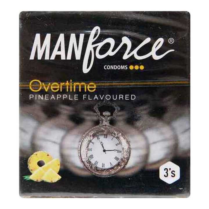 Manforce Overtime Condoms - Pineapple Flavour 3's | Daraz.com.np