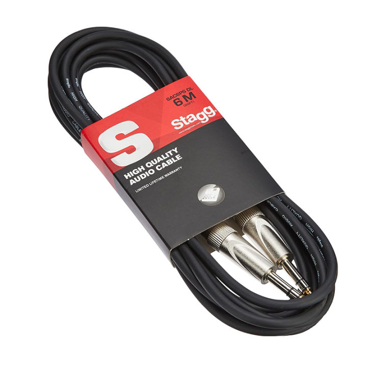 Stagg SAC6PS DL Audio Cable, Trs-Trs, 6m (20ft) | Daraz.com.np