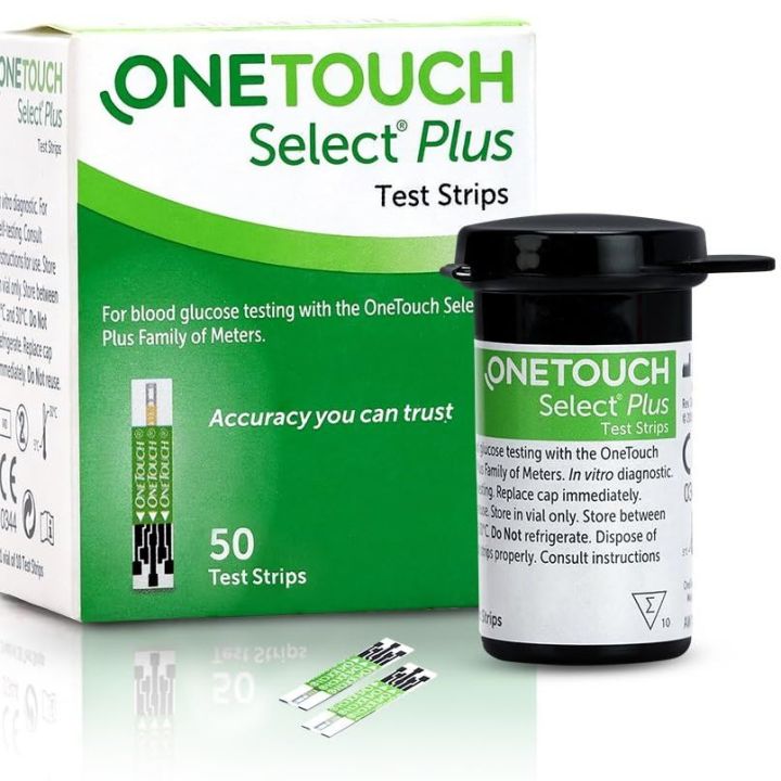 One Touch Select Plus Glucose Test Strip, 50 Strips | Daraz.com.np