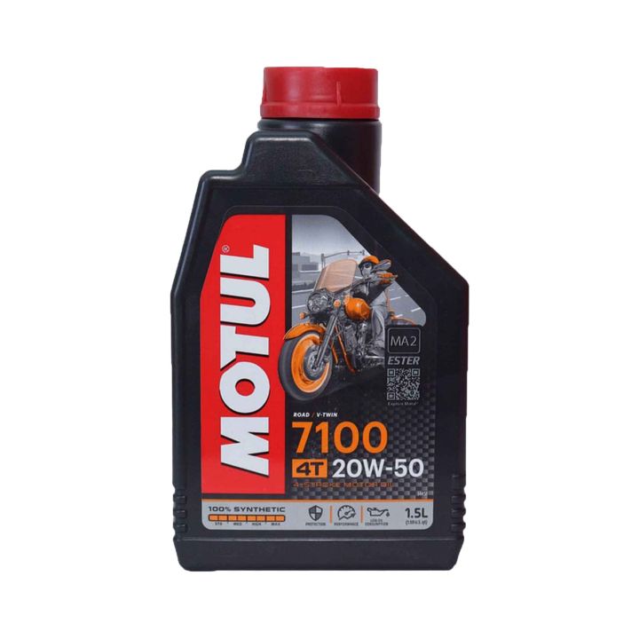 Motul 7100 4T 20W-50 API SN 100% Synthetic 1.5LTR | Daraz.com.np