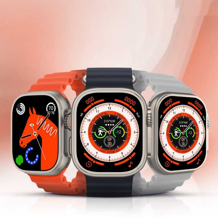 Purple Ultra Smart Watch 1.91"Display|BT Calling| IP67 Water Resistance ...