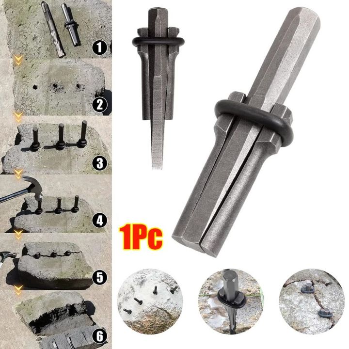 New Wedge Stone Splitter Heavy Duty Steel 16mm/18mm Rock Splitters ...