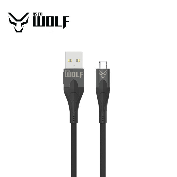 Asta WOLF Flash | Micro 1m Braided Cable | Durable Data Cable | 5A ...