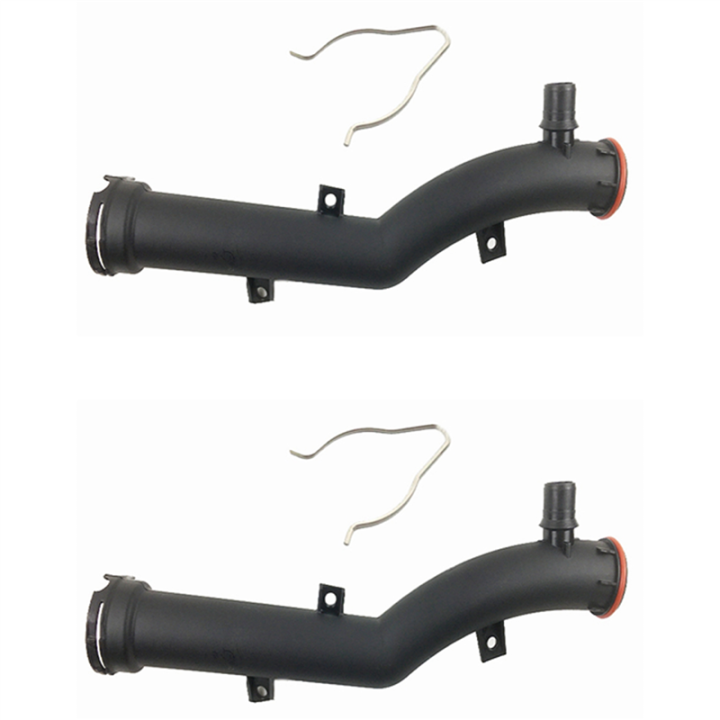 2X 9800661880 1351VF Engine Coolant Water Hose with Metal Clip Lock for ...