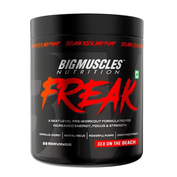 Bigmuscles Nutrition Freak Pre-Workout Powder 60 Servings, 360G | Daraz ...