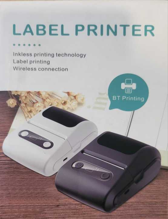 Mini Thermal Label Printer | Inkless Wireless Bluetooth Printer for MRP ...