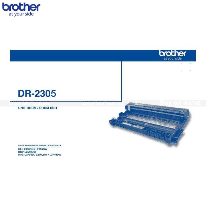 Brother DR-2305 Drum Unit 12,000 Pages For HL-L2320D, HL-L2365DW, MFC ...