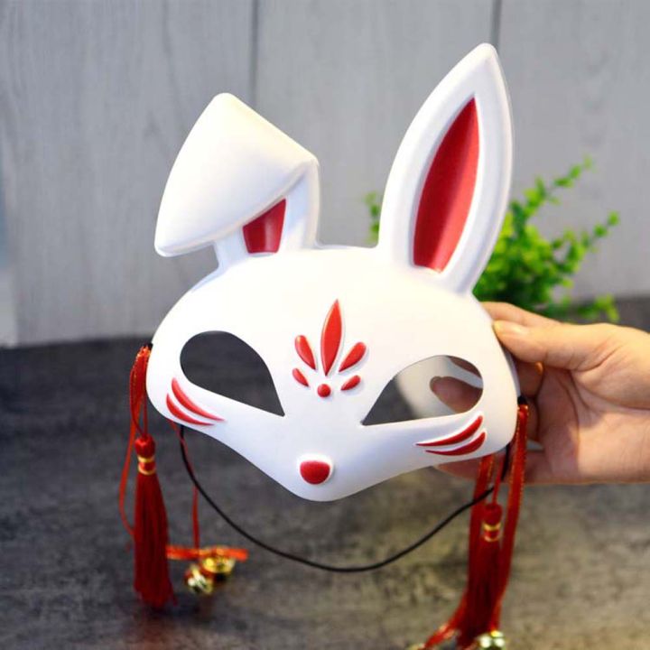 Plastic Anime Masquerade Party Japanese Anime Full Face Rabbit Rabbit ...