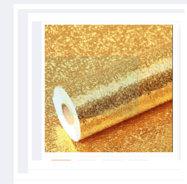 3 M Aluminium Foil Sticker Roll Golden For Kitchen Walls Cabinets ...
