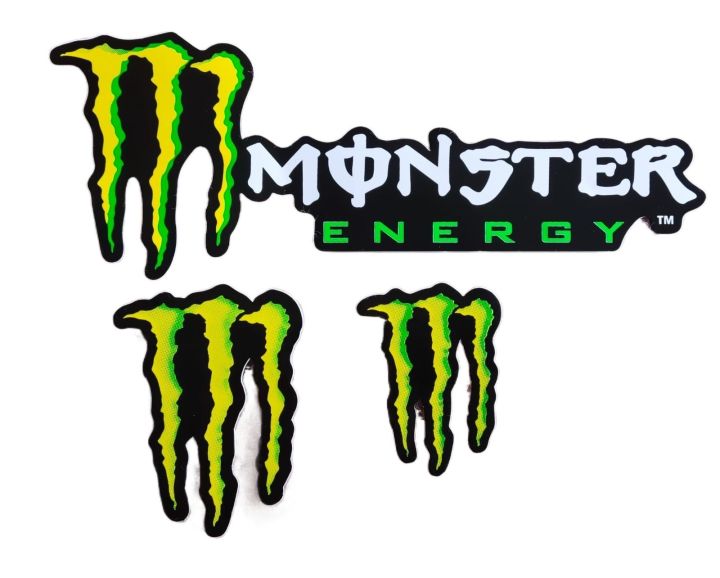 Combo Pack Of 3 Monster Energy Sticker For Bikes | Daraz.com.np