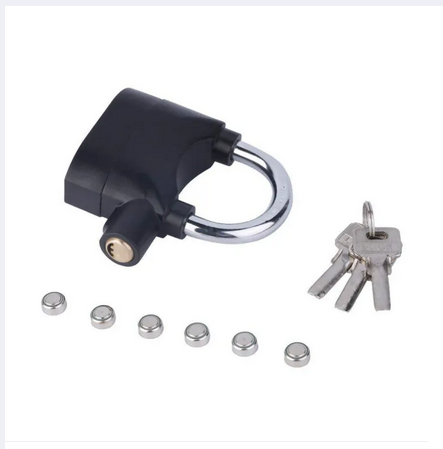 Smart Motion Sensor Alarm Lock: Anti-Theft Siren Padlock for Home, Bike ...