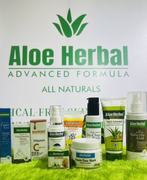 Aloe Herbal Skin Care Set For Acne Prone Skin | Daraz.com.np