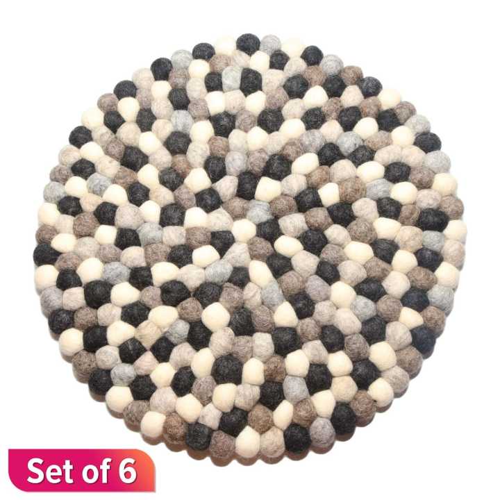 Woolen Chair Mat, 6 Pieces | Daraz.com.np
