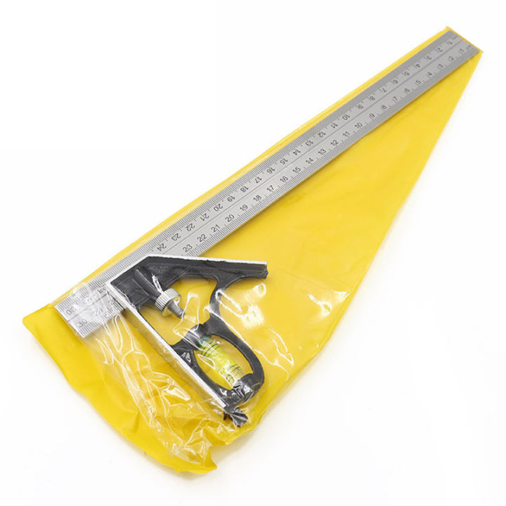 12inch Adjustable Combination Right Angle Ruler 45 / 90 Degree with ...