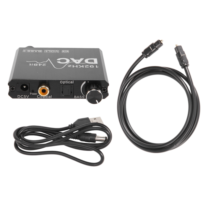 LKPCIGCXM 192KHz Digital to Analog Audio Converter with Bass and Volume ...