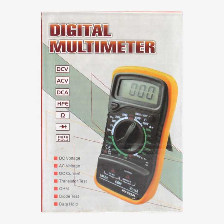 Yellow Colored Digital Multimeter | Daraz.com.np