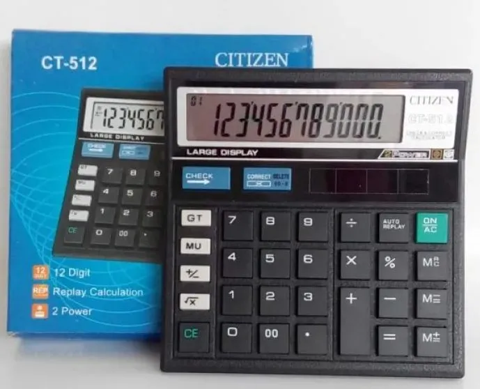 Citizen CT-512 Check & Correct New Version Desk Calculator | Daraz.com.np