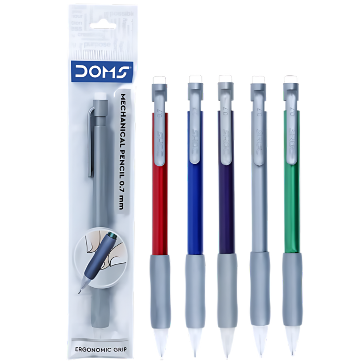 Doms Mechanical Pencil | 0.7mm | Ergonomic Grip | Fashionable Pencil ...