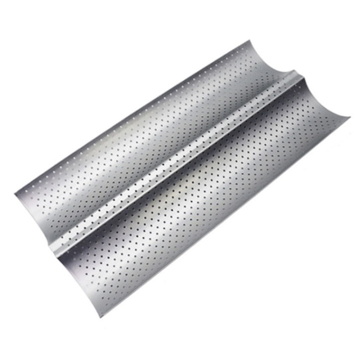 Food Grade Carbon Steel 2 Groove Wave French Bread Baking Tray For ...