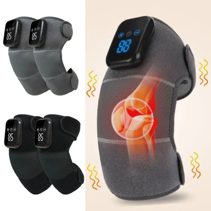 New 3D wrap-around Electric Knee Massager Breathable 3 Temp Levels ...