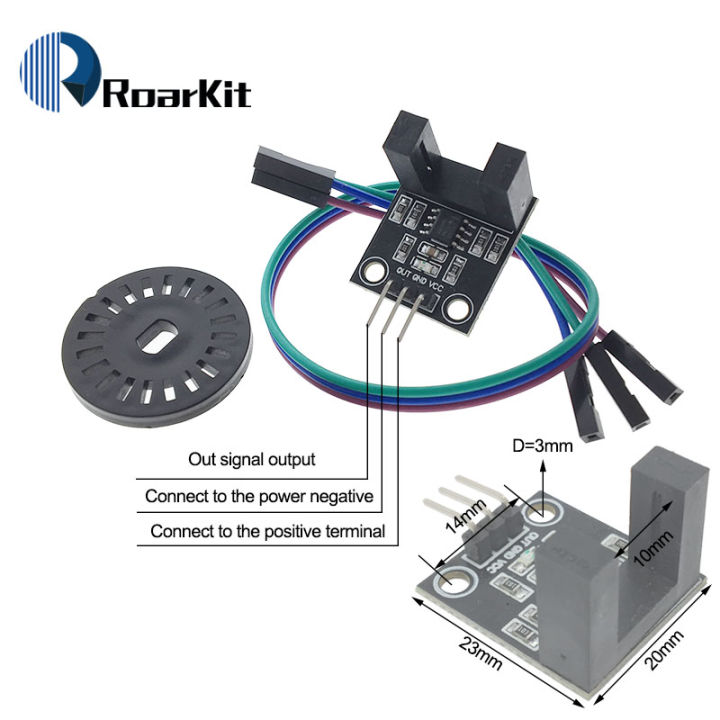 2Set Double Speed Measuring Sensor with Photoelectric Encoders Kit top ...