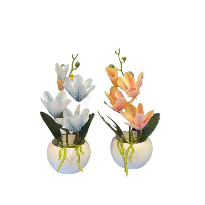 Artificial Rubber Flower With Circular Pot | Daraz.com.np