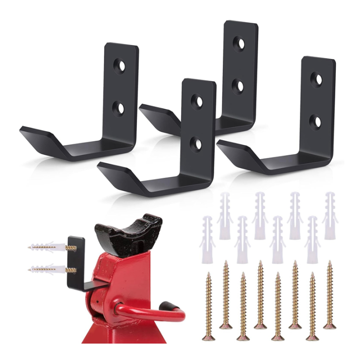 4 Pcs Jack Stands Wall Mount Organizer, Car Jack Stands Storge Rack ...