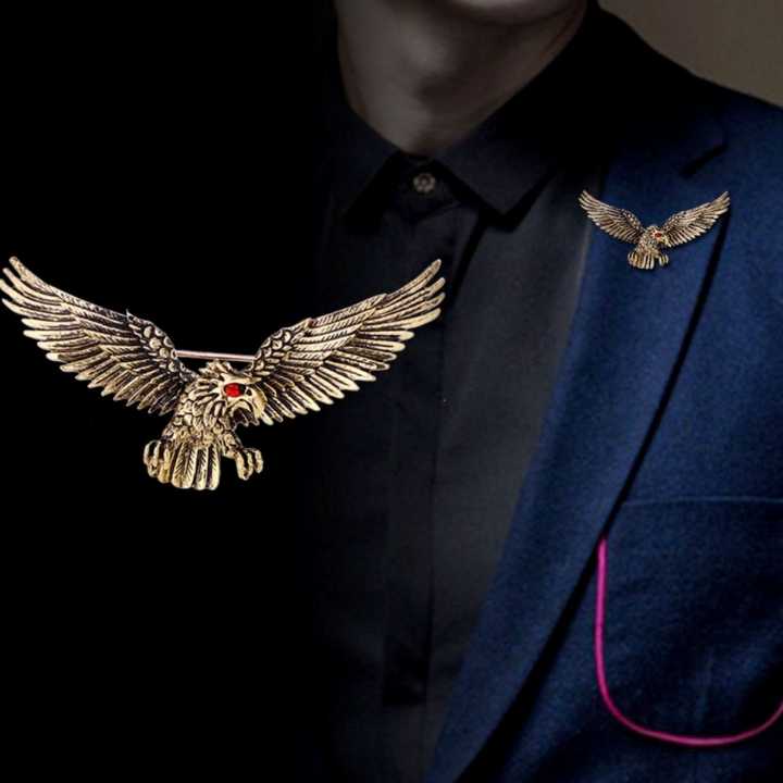 Stylish Vintage Men's Eagle Brooch, Coat Pin | Daraz.com.np