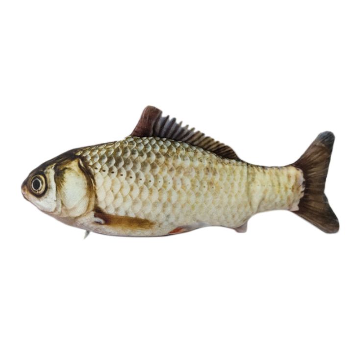 Spreeshop Electric Moving Fish Cat Toy Realistic Plush Simulation ...