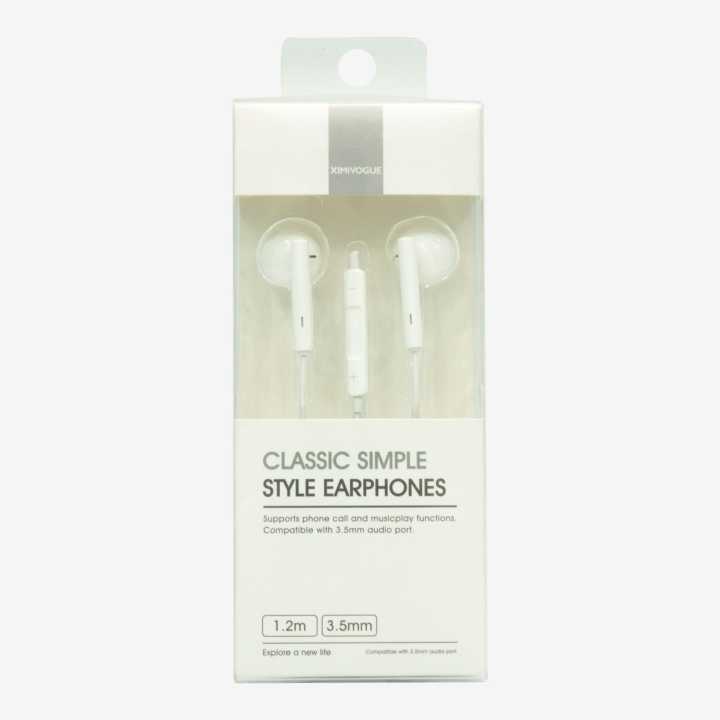 Classic Simple Style Earphones (White) | Daraz.com.np
