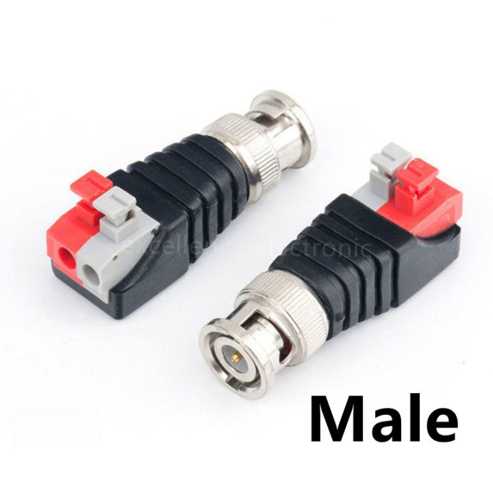 2/5/10PCS Q9 Plug 75-5 Press BNC Connector Analog Surveillance Camera ...