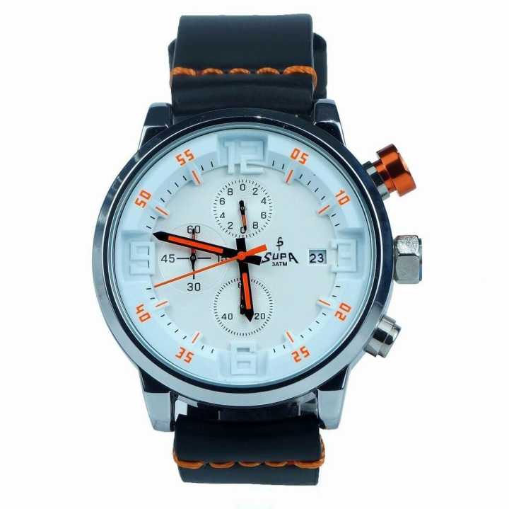 Supa White Dial Sport Conograph Watch For Men | Daraz.com.np