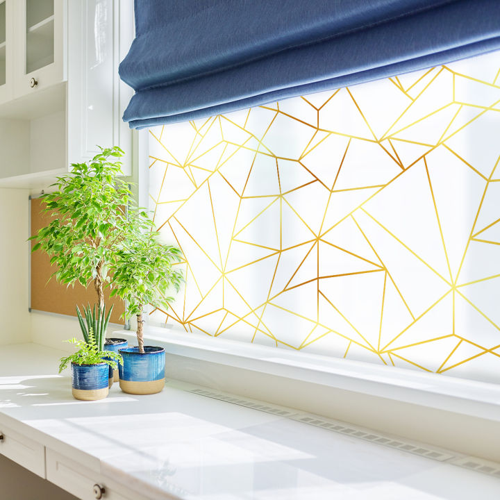 Blackout and Privacy Sticker for Window Decorative Geometric Pattern 1 ...