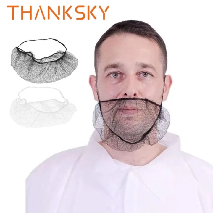100Pcs Portable Disposable Beard Protection Net Breathable Elastic ...