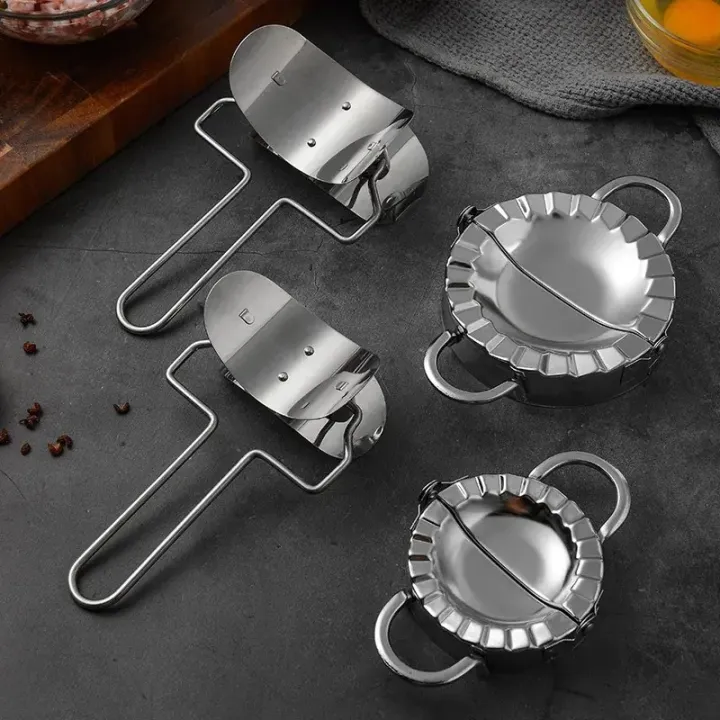 5 Pcs Dumpling & Momo Maker Set | Manual Momo Press Tool for Homemade ...