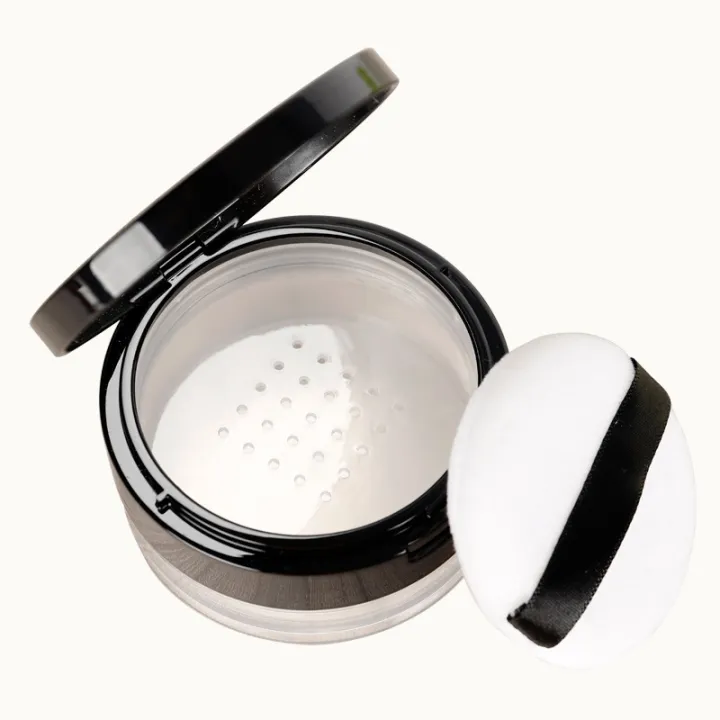 Plastic Powder Box Empty Loose Powder Pot With Sieve Mirror Cosmetic ...