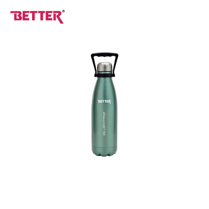 Better Cabana Cola Water Bottle with Vacuum Insulated Flask, 2200ML ...
