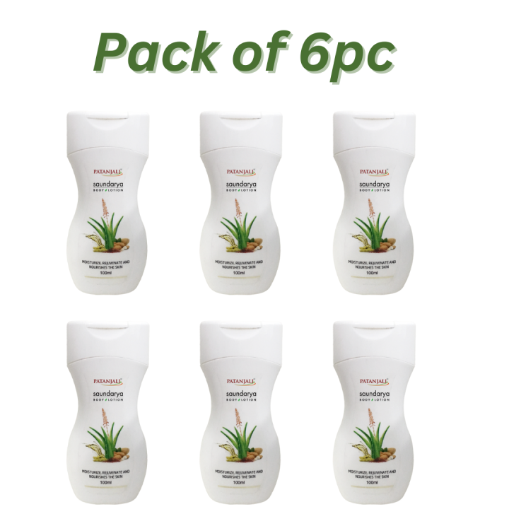 Saundarya Indian Body Lotion (B) 100ml Pack of 6pc | Daraz.com.np