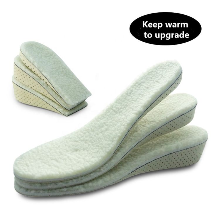 EVA Invisible Height Increase Insole Cushion Height Lift Adjustable Cut warm Shoe Heel Insert ...