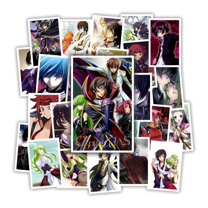 KYVOR Code Geass Anime Collectible Sticker Pack of 25pcs (10cm x 15cm ...