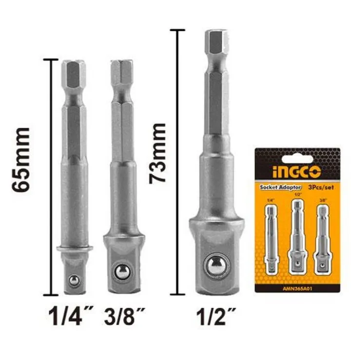INGCO Socket Adaptor 1/4" Hex | Daraz.com.np