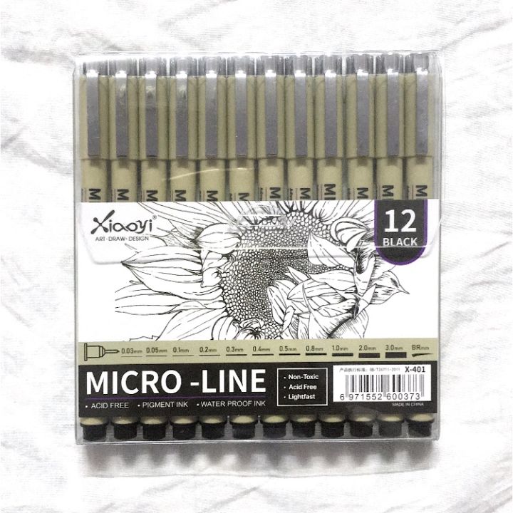 Micro Line Pen 12 Different Size Nibs Set Of 12 | Daraz.com.np