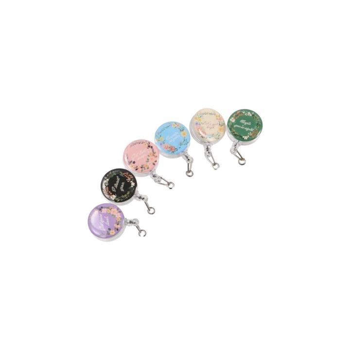 Portable Stretchable Badge Clip Wreath Fall-proof Retractable Badge ...