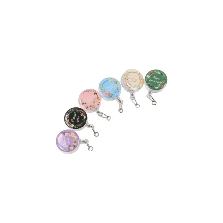 Portable Stretchable Badge Clip Wreath Fall-proof Retractable Badge ...
